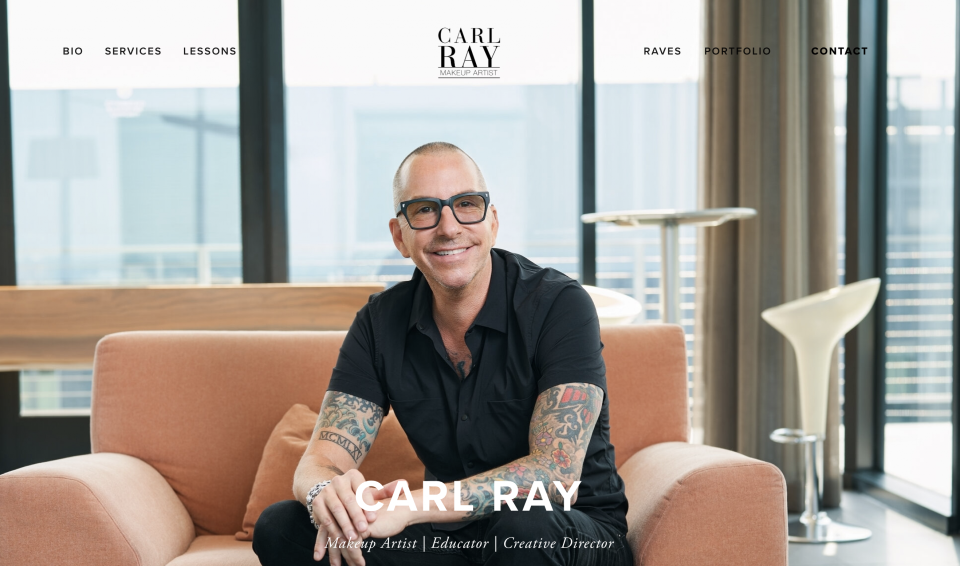 Website Design Rockville - Carl Ray Makeup Artist